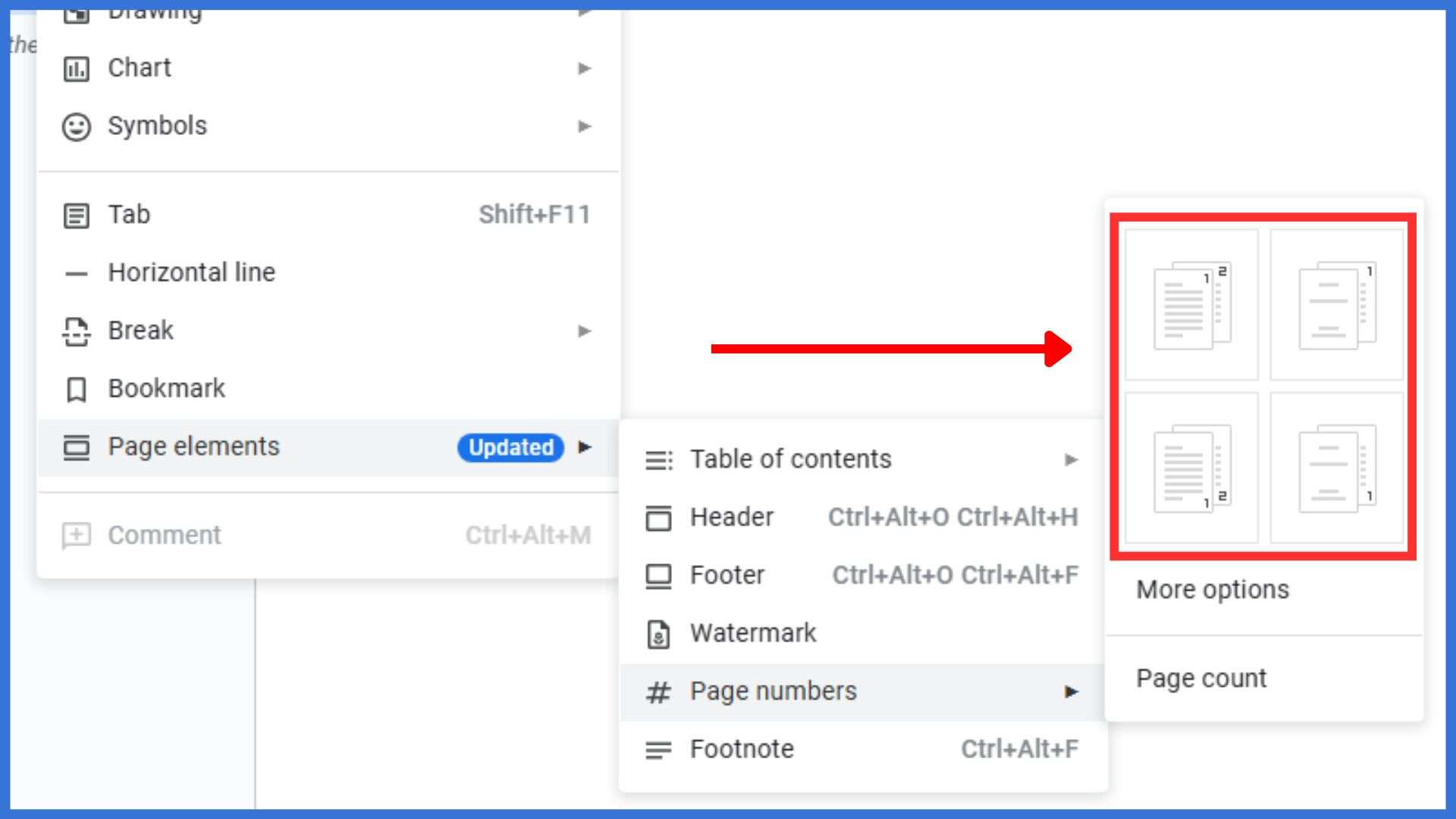 How to Add Page Number in Google Docs