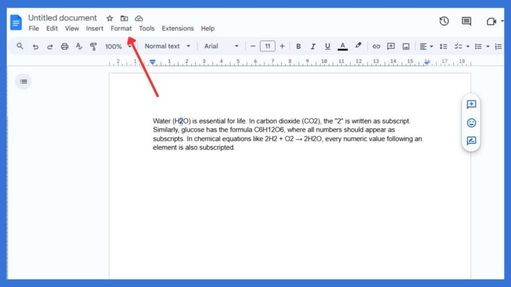 How To Do Subscript In Google Docs - Haro Builder