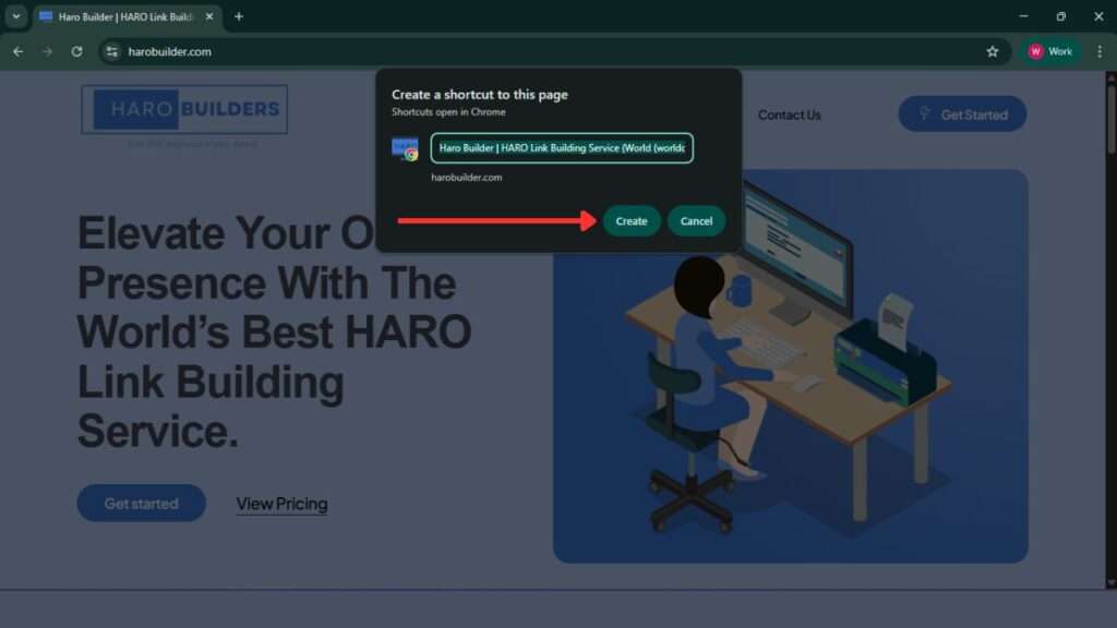 How to Create a Desktop Shortcut for a Website: Quick Method - Haro Builder