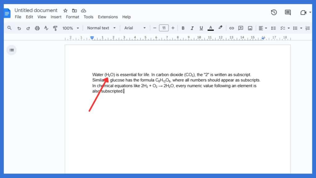 How To Do Subscript In Google Docs - Haro Builder