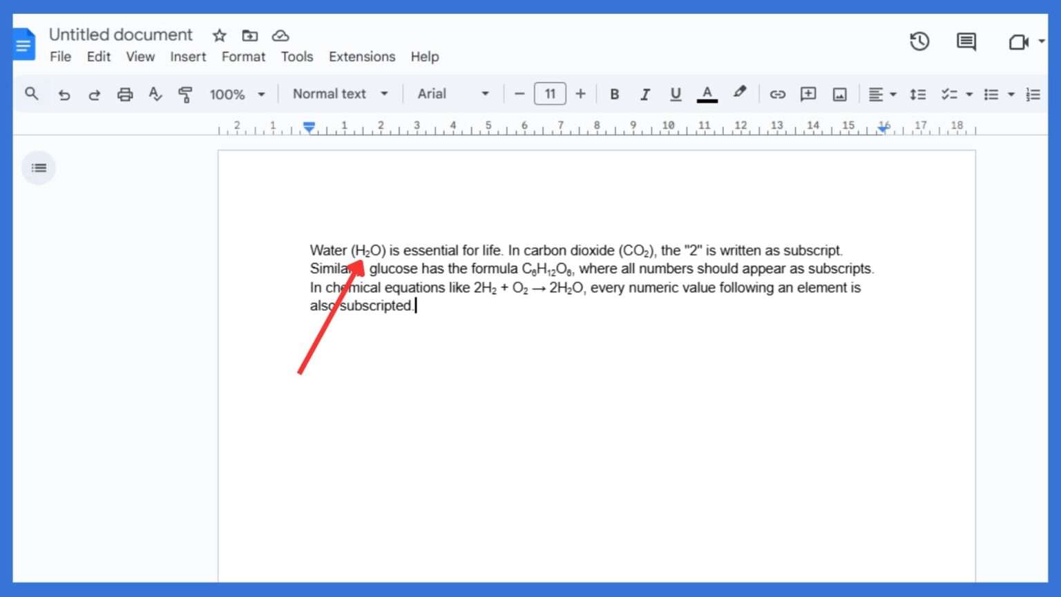 How To Do Subscript In Google Docs - Haro Builder