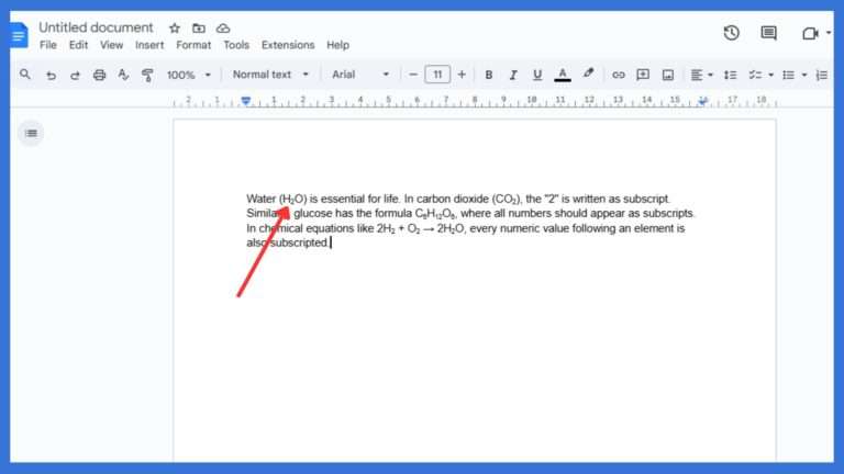How To Do Subscript In Google Docs - Haro Builder